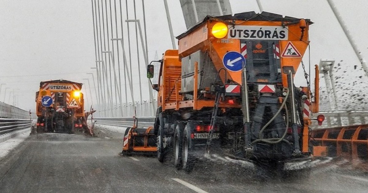 Hírklikk - Jön a hó, a közútkezelő már szórja a sót